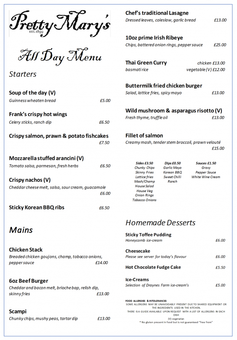 Pretty Marys Bar & Restaurant, Moira, County Down