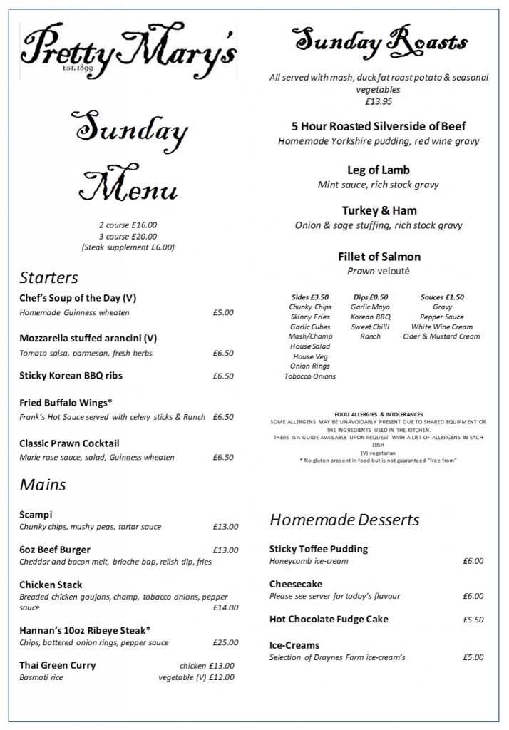 Pretty Marys Bar & Restaurant, Moira, County Down